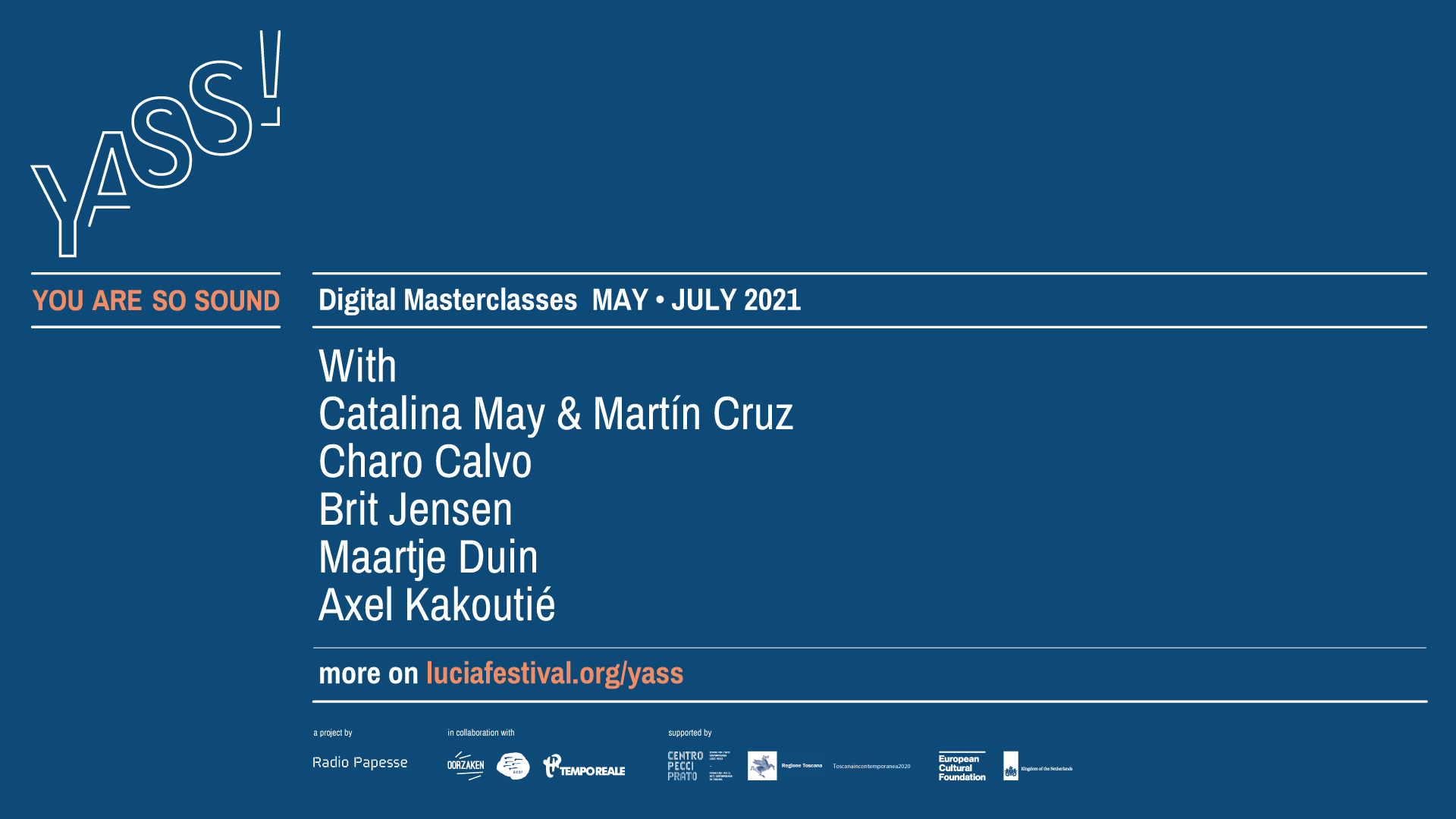 SAVE THE DATE | YASS! Digital Masterclass Program | Radio Papesse